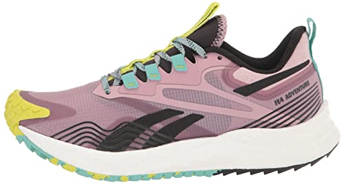 Reebok Women's Floatride Energy 4.0 Adventure Running Shoe, Infused Lilac/Semi Classic Teal/Acid Yellow, 9