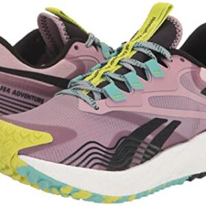 Reebok Women's Floatride Energy 4.0 Adventure Running Shoe, Infused Lilac/Semi Classic Teal/Acid Yellow, 9