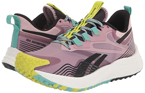 Reebok Women's Floatride Energy 4.0 Adventure Running Shoe, Infused Lilac/Semi Classic Teal/Acid Yellow, 9