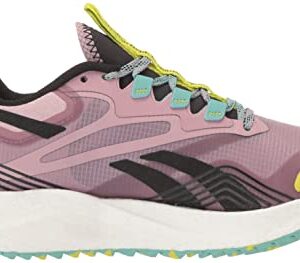 Reebok Women's Floatride Energy 4.0 Adventure Running Shoe, Infused Lilac/Semi Classic Teal/Acid Yellow, 9