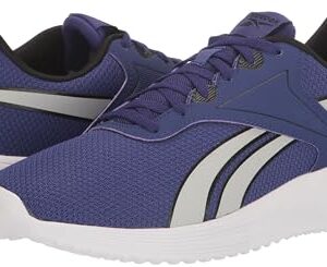 Reebok Women's Lite 3.0 Running Shoe, Bold Purple/Black/Pure Grey, 10