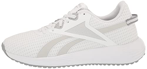 Reebok womens Lite Plus 3.0 Running Shoe, White/Silver Metallic/Pure Grey, 7.5 US