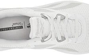 Reebok womens Lite Plus 3.0 Running Shoe, White/Silver Metallic/Pure Grey, 7.5 US