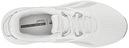 Reebok womens Lite Plus 3.0 Running Shoe, White/Silver Metallic/Pure Grey, 7.5 US