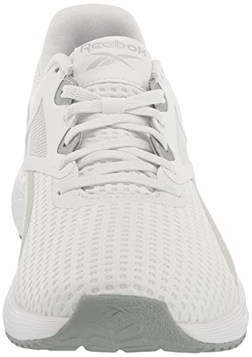 Reebok womens Lite Plus 3.0 Running Shoe, White/Silver Metallic/Pure Grey, 7.5 US