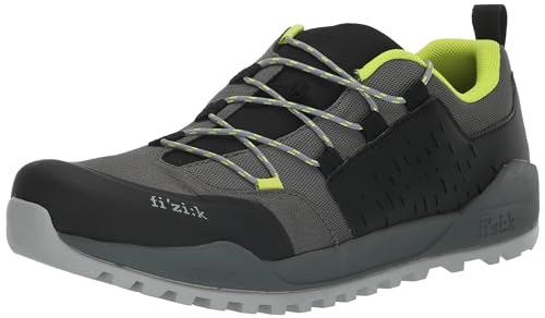 Fizik X2 Ergolace Flat, Unisex Cycling Shoes Grey Yellow