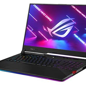 ASUS ROG Strix Scar 17 (2021) Gaming Laptop, 17.3” 360Hz IPS FHD, NVIDIA GeForce RTX 3080, AMD Ryzen 9 5900HX, 16GB DDR4, 1TB SSD, Opti-Mechanical Per-Key RGB Keyboard, Windows 10 Pro, G733QSA-PB96