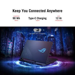 ASUS ROG Strix Scar 17 (2021) Gaming Laptop, 17.3” 360Hz IPS FHD, NVIDIA GeForce RTX 3080, AMD Ryzen 9 5900HX, 16GB DDR4, 1TB SSD, Opti-Mechanical Per-Key RGB Keyboard, Windows 10 Pro, G733QSA-PB96