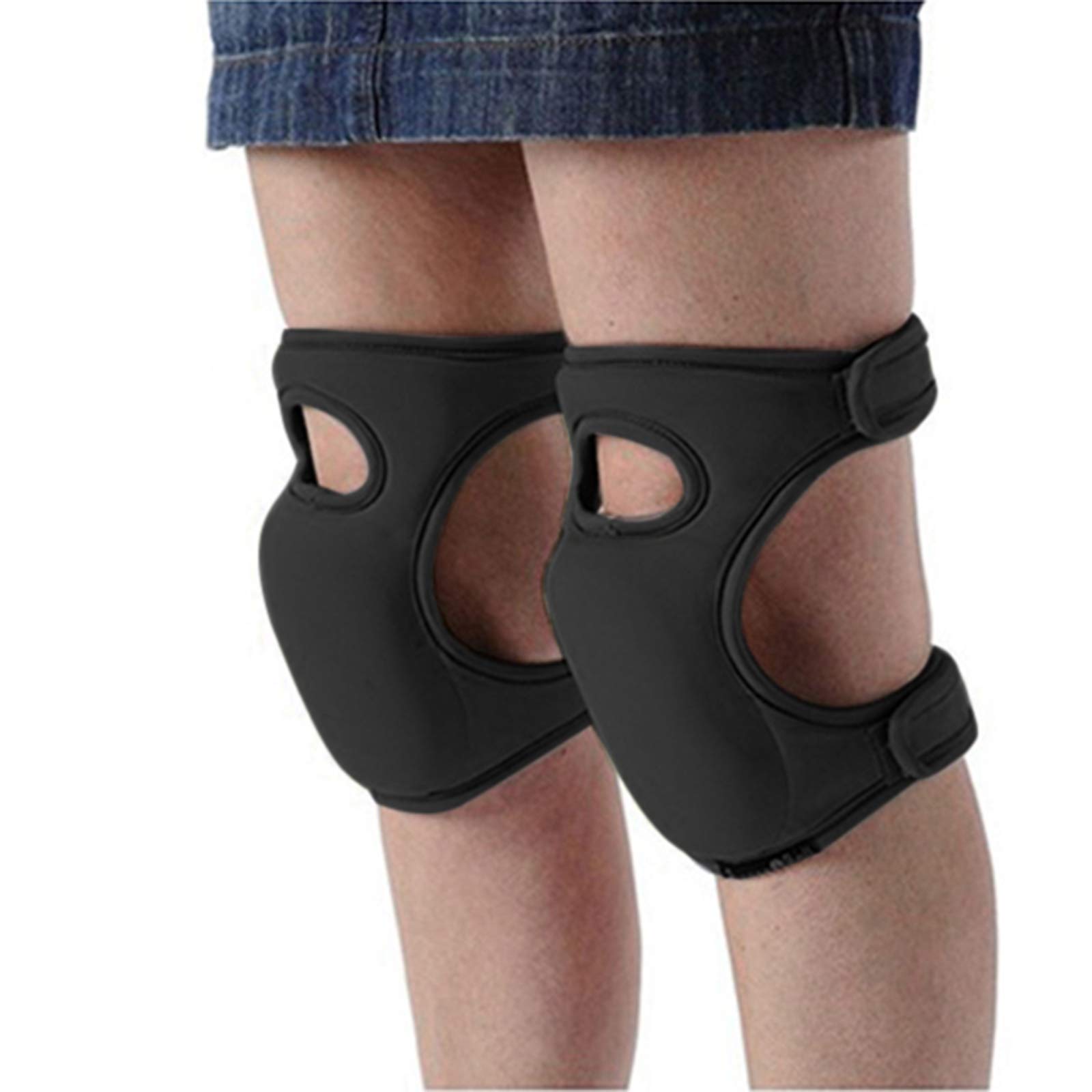 RSTYS Gardening Knee Pads, Soft Foam Adults Thick Knee Protectors Protective Cushion Soft with Double Straps for Garden Cleaning Work Scrubbing Floors