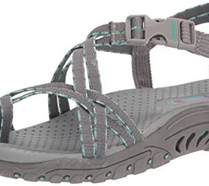 Skechers Women's Sporty Sandal Sport, Gray, 8