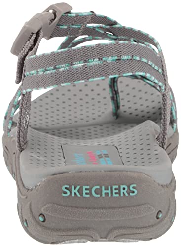 Skechers Women's Sporty Sandal Sport, Gray, 8