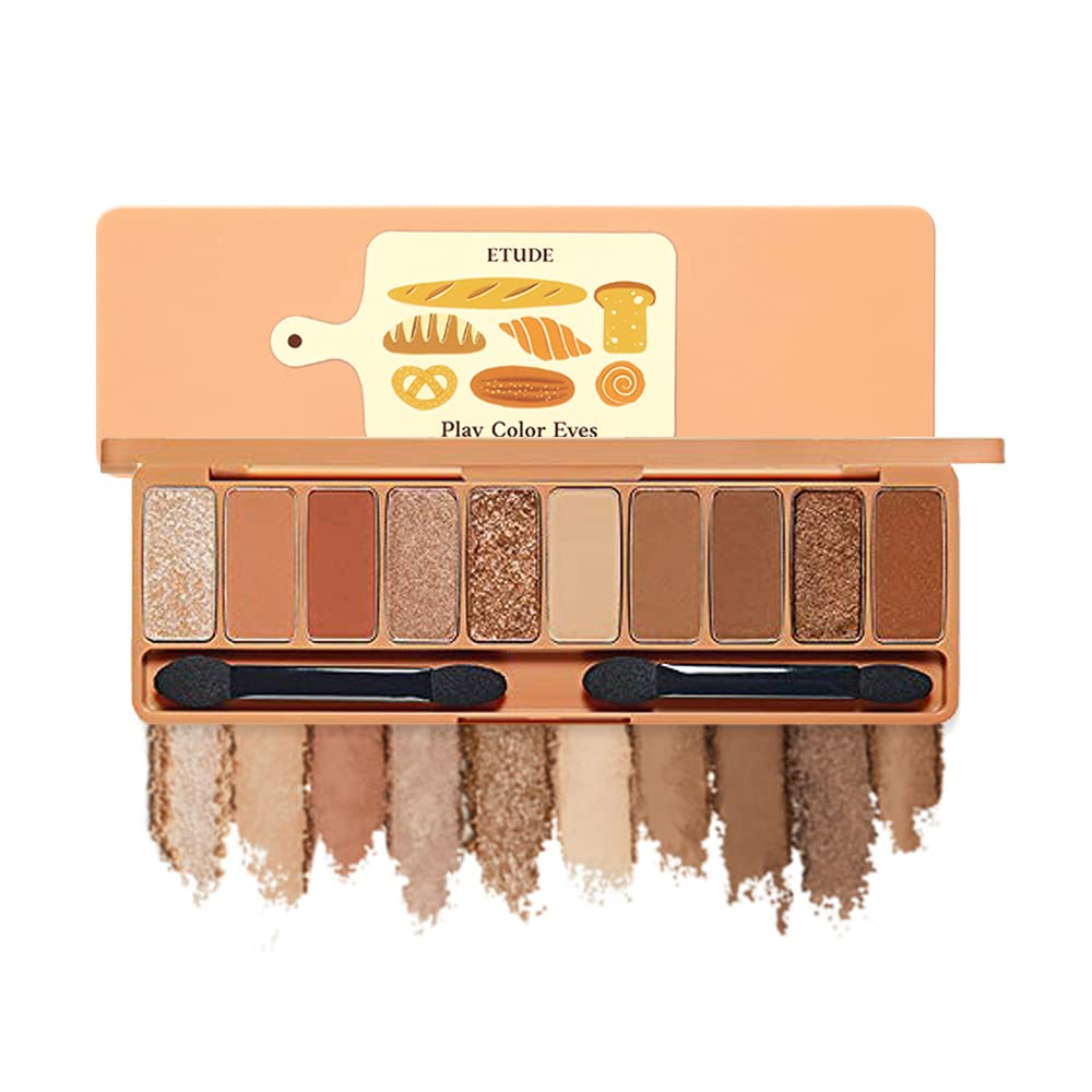 ETUDE Play Color Eyes #Bakehouse (21AD) | | Vivid 10 Color Eye Shadow Palette with Soft Texture and Daily Deep Coffee Colors | Eyes Makeup | Kbeauty