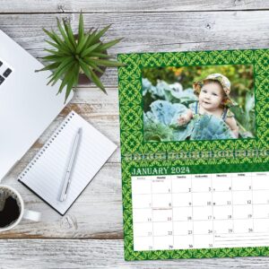 2024 Photo Frame Wall Spiral-bound Calendar (Add Your Own Photos) - 12 Months Desktop/Wall Calendar/Planner - (Edition #06)