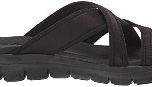 Skechers Women's Sporty Sandal Sport, Black/Black, 8