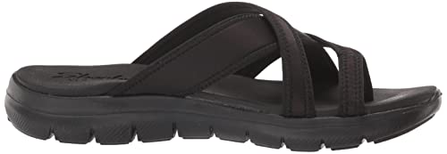 Skechers Women's Sporty Sandal Sport, Black/Black, 8