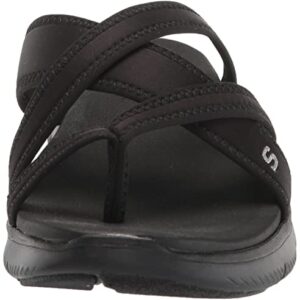 Skechers Women's Sporty Sandal Sport, Black/Black, 8