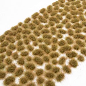 Huge Miniatures Mini Tufts, Desert Static Grass for Historical Model Miniature Basing by Huge Minis 200+ Self-Adhesive Grass Tufts