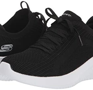 Skechers Sport Women's Women's Big Plan Sneaker, Black/White=BKW, 8.5