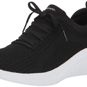 Skechers Sport Women's Women's Big Plan Sneaker, Black/White=BKW, 8.5