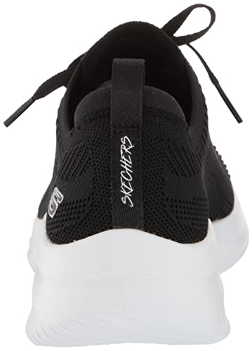 Skechers Sport Women's Women's Big Plan Sneaker, Black/White=BKW, 8.5