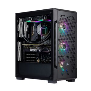 velztorm ferrux custom built gaming desktop pc liquid-cooled (amd ryzen 9-5900x 12-core, 32gb ddr4, 1tb pcie ssd+3tb hdd (3.5), geforce rtx 3080 10gb, wifi-n, 240mm aio, rgb fans, 750w psu, win10h)