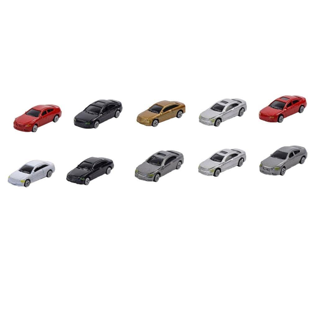 AMLESO 10Pieces HO Scale Model Vehicle Car 1:87 Architecture Model Train