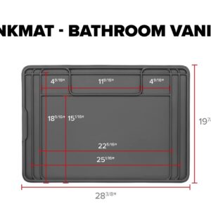 WeatherTech SinkMat – Waterproof Under Sink Liner Mat for Kitchen Bathroom – 28” x 19” Inches - Durable, Flexible Tray – Home undersink Organizer Must Haves, Tan