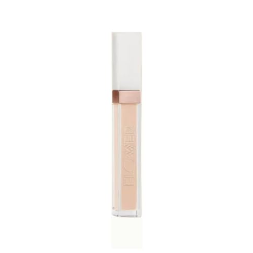 FLOWER BEAUTY Light Illusion Full Coverage Concealer - Diffuse Dark Under Eye Circles + Blurs Blemishes - Weightless Formula + Crease Proof Makeup (Porcelain)