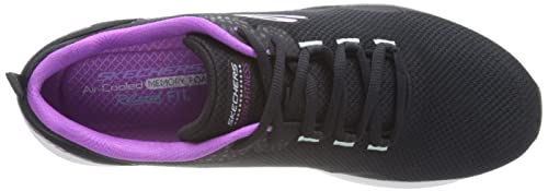 Skechers D'lux Fitness Women Walking Shoes Black/Multi (us_Footwear_Size_System, Adult, Women, Numeric, Medium, Numeric_8_Point_5)