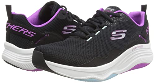 Skechers D'lux Fitness Women Walking Shoes Black/Multi (us_Footwear_Size_System, Adult, Women, Numeric, Medium, Numeric_8_Point_5)