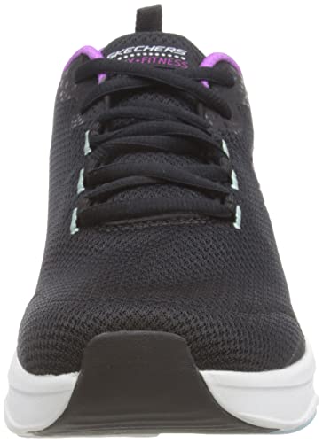 Skechers D'lux Fitness Women Walking Shoes Black/Multi (us_Footwear_Size_System, Adult, Women, Numeric, Medium, Numeric_8_Point_5)