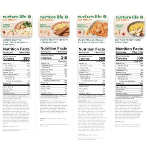 Nurture Life Healthy Toddler & Kid Food Favorites 6-Meal Variety Pack (French Toast & Chicken Nuggets), Organic Focus