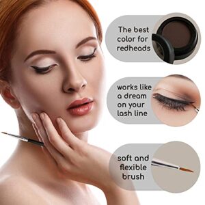 JUST FOR REDHEADS Professional Cake Eyeliner - (Includes Eyeliner Brush)