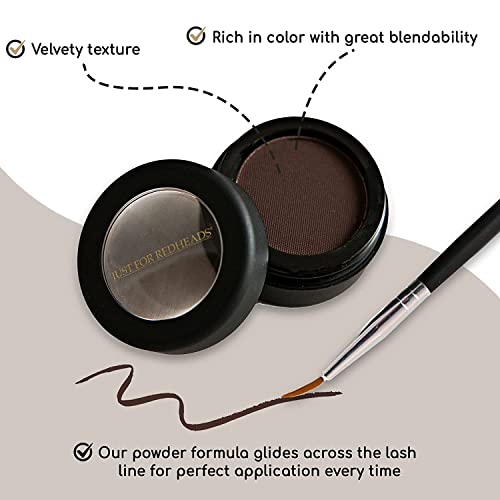 JUST FOR REDHEADS Professional Cake Eyeliner - (Includes Eyeliner Brush)