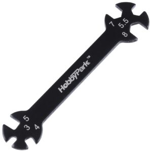 Hobbypark 17mm Wheel Hex Wrench, Hex Socket RC Wheel Spanner Tools Hex Nut Driver, RC Turnbuckle Wrench, Screw Tray for RC Car Truck Crawler Truggy Buggy Tires Models