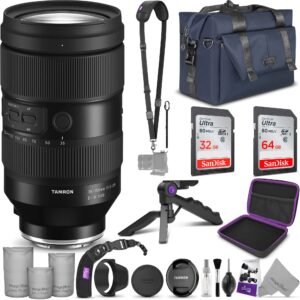 tamron 35-150mm f/2-2.8 di iii vxd lens for sony e mount with altura photo complete accessory and travel bundle