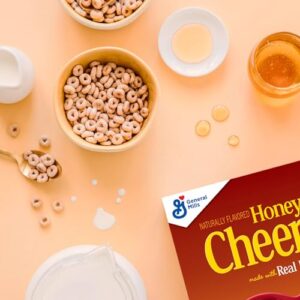 Honey Nut Cheerios Cereal, Limited Edition Happy Heart Shapes, Heart Healthy Cereal With Whole Grain Oats, Mega Size, 29.4 oz