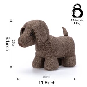 SWISSELITE Cute Decorative Weighted Door Stopper for Home and Office Compact Animals Décor Door Stopper with Soft Fabric