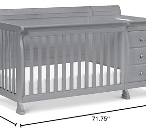 DaVinci Kalani 4-in-1 Convertibe Crib and Changer Combo in Gray