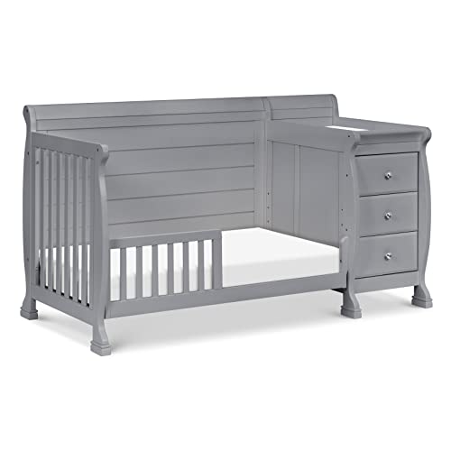 DaVinci Kalani 4-in-1 Convertibe Crib and Changer Combo in Gray