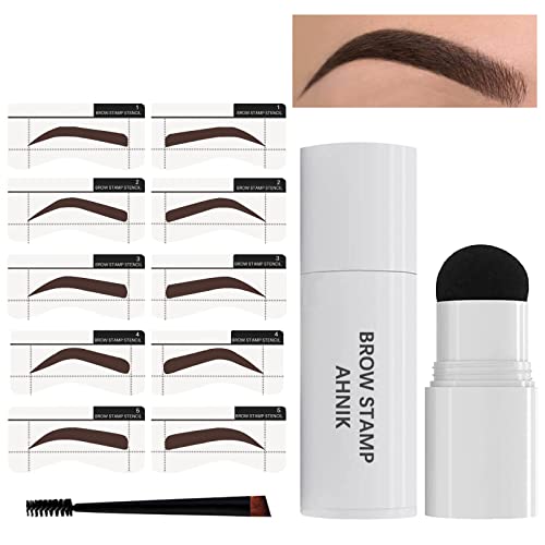 Eyebrow Stamp Stencil Kit Brow Stamp with Reusable Eyebrow Stencil Kit Eye Brow Stamping Kit Eyebrow Stamp Dark Brown