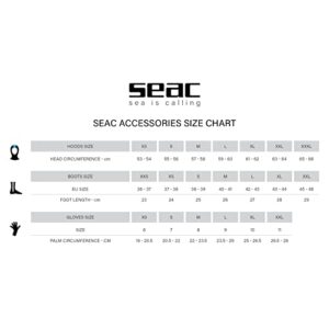 SEAC Prime, 2 mm neoprene, nylon-lined diving socks