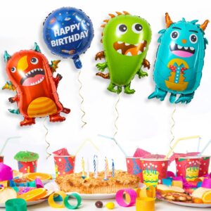 14 Pieces Party Balloons Set Birthday Party Supplies Themed Party Aluminum Balloons for Birthday Party Decorations Favors, 6 Styles