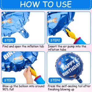 14 Pieces Party Balloons Set Birthday Party Supplies Themed Party Aluminum Balloons for Birthday Party Decorations Favors, 6 Styles