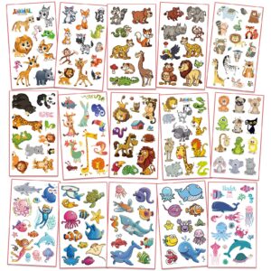 Metker kids temporary tattoo stickers spree, including all themes.