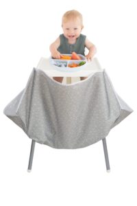 splat mat under high chair food & mess catcher (light green)