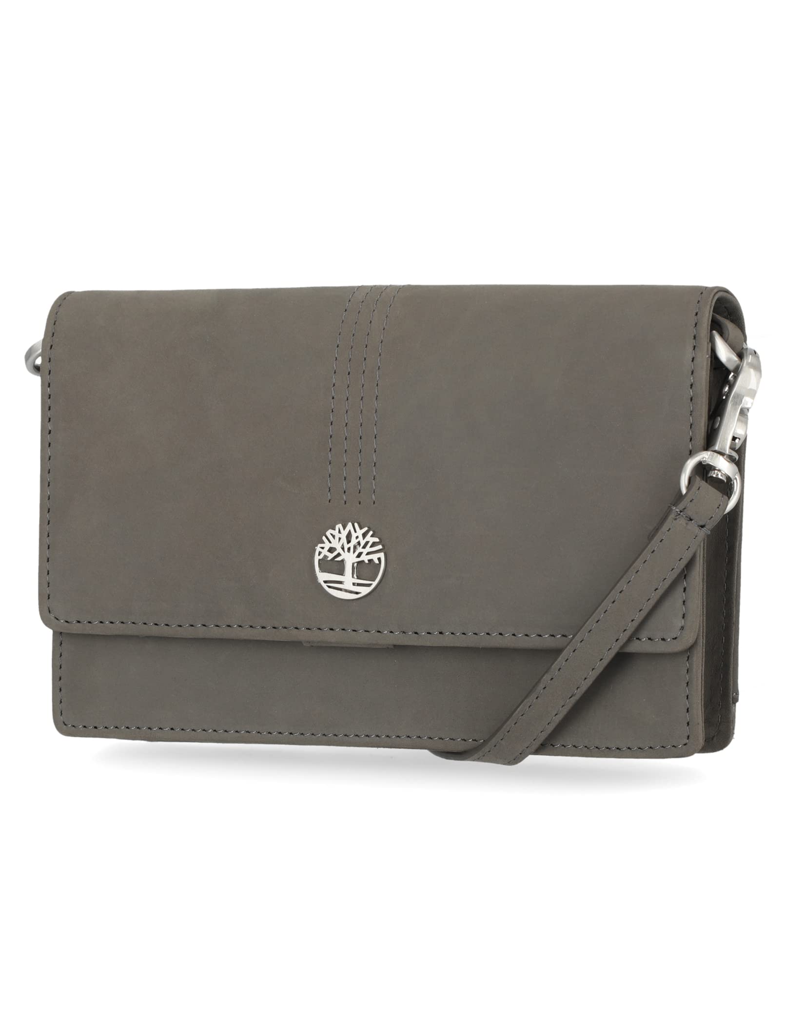 Timberland womens Wallet Purse RFID Leather Crossbody Bag, Castlerock (Nubuck), One Size US