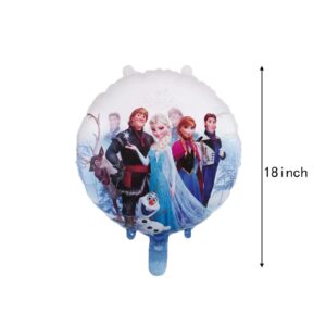 HTRY 5PCS Frozen Olaff Foil Balloons For Kids Birthday Baby Shower Frozen Themed Party Decorations