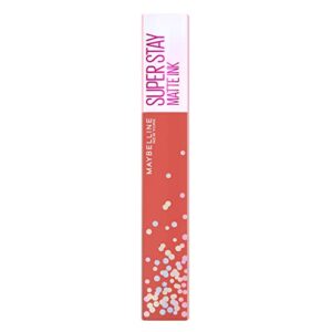 Maybelline New York Super Stay Matte Ink Liquid Lipstick, Transfer Proof, Long Lasting, Limited Edition Birthday Cake Scented Shades, Show Runner, 0.17 Fl Oz