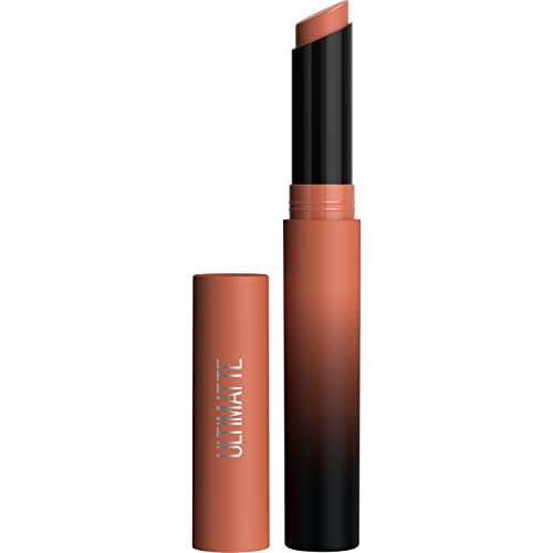 Maybelline Color Sensational Ultimatte Matte Lipstick, Non-Drying, Intense Color Pigment, More Sepia, Mid-Tone Camel, 1 Count